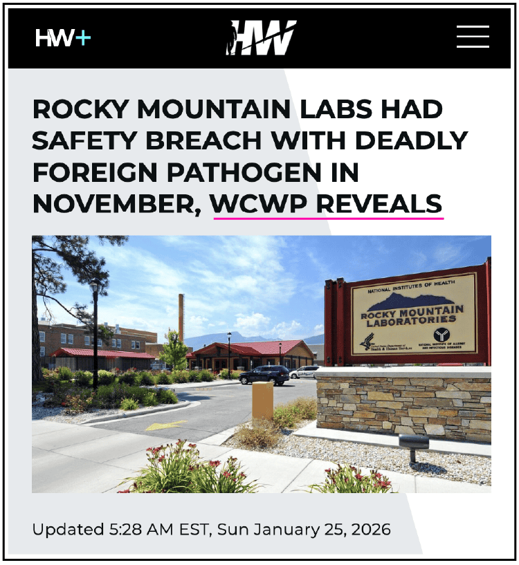 WCW Exposes Accident with Deadly Virus at NIH Animal Lab — White Coat ...